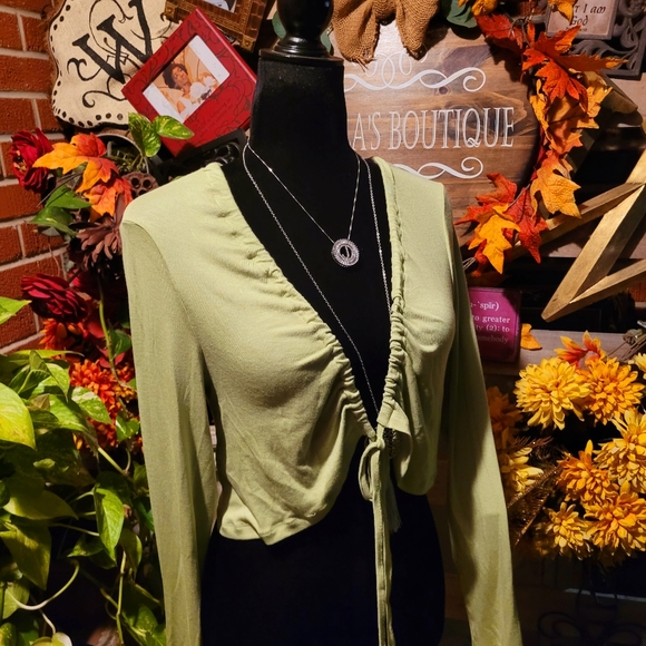 Versona | Tops | Versona Tie Front Crop Top | Poshmark